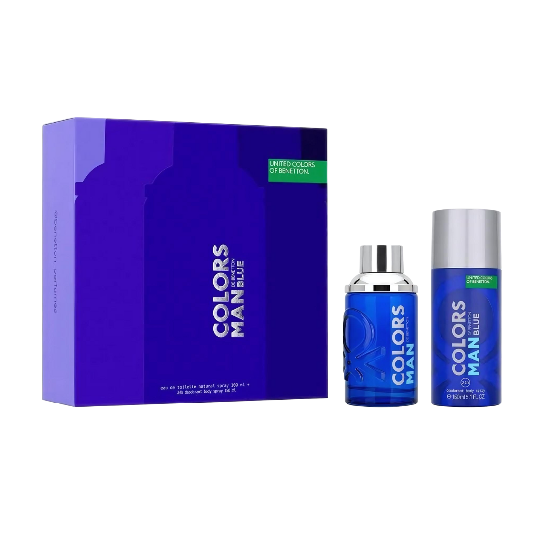 Benetton Colors Man Blue Estuche Edt 100 ml + Desodorante 150 ml – Silk ...